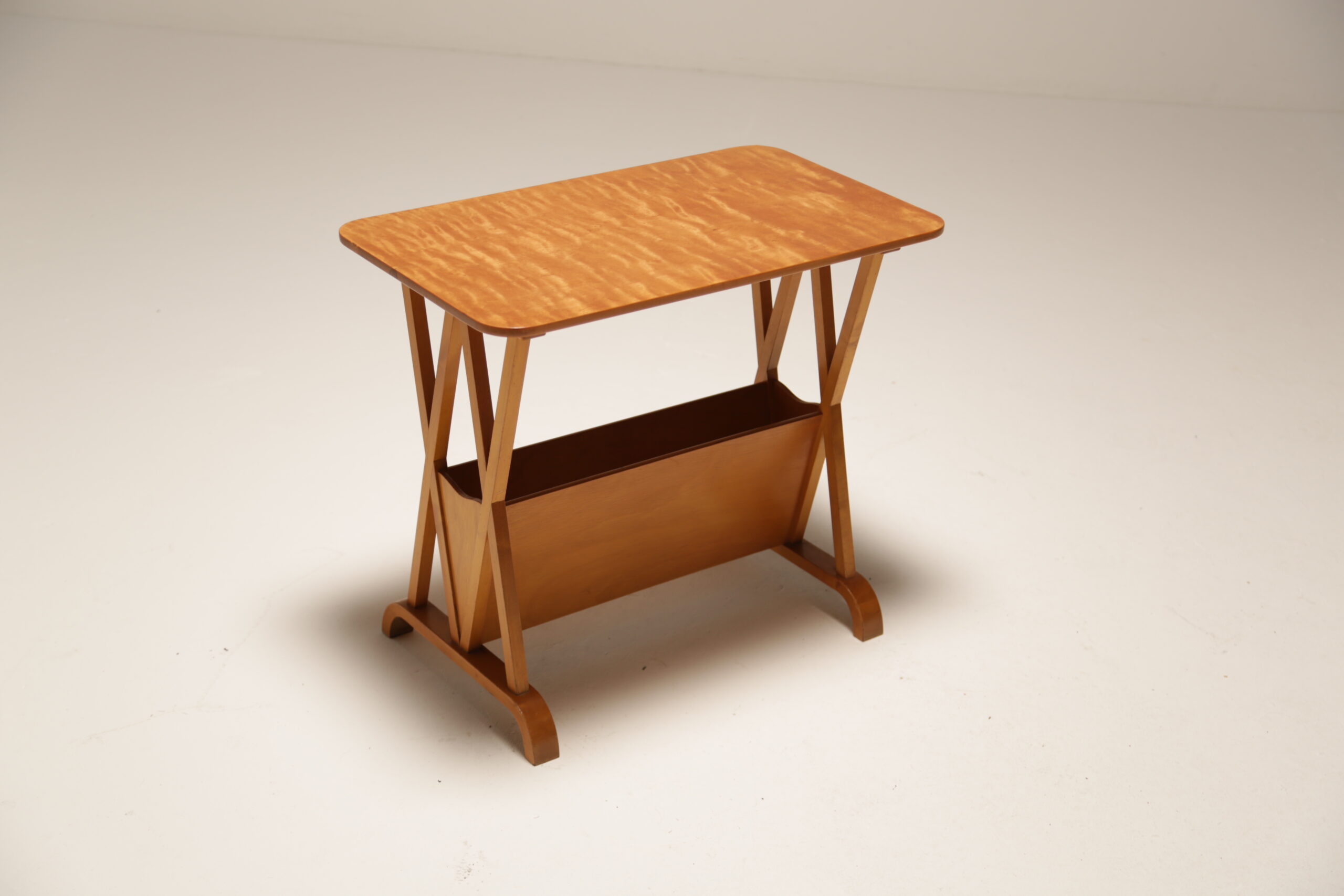 Vintage Beech Wood Magazine Table | The Vintage Hub