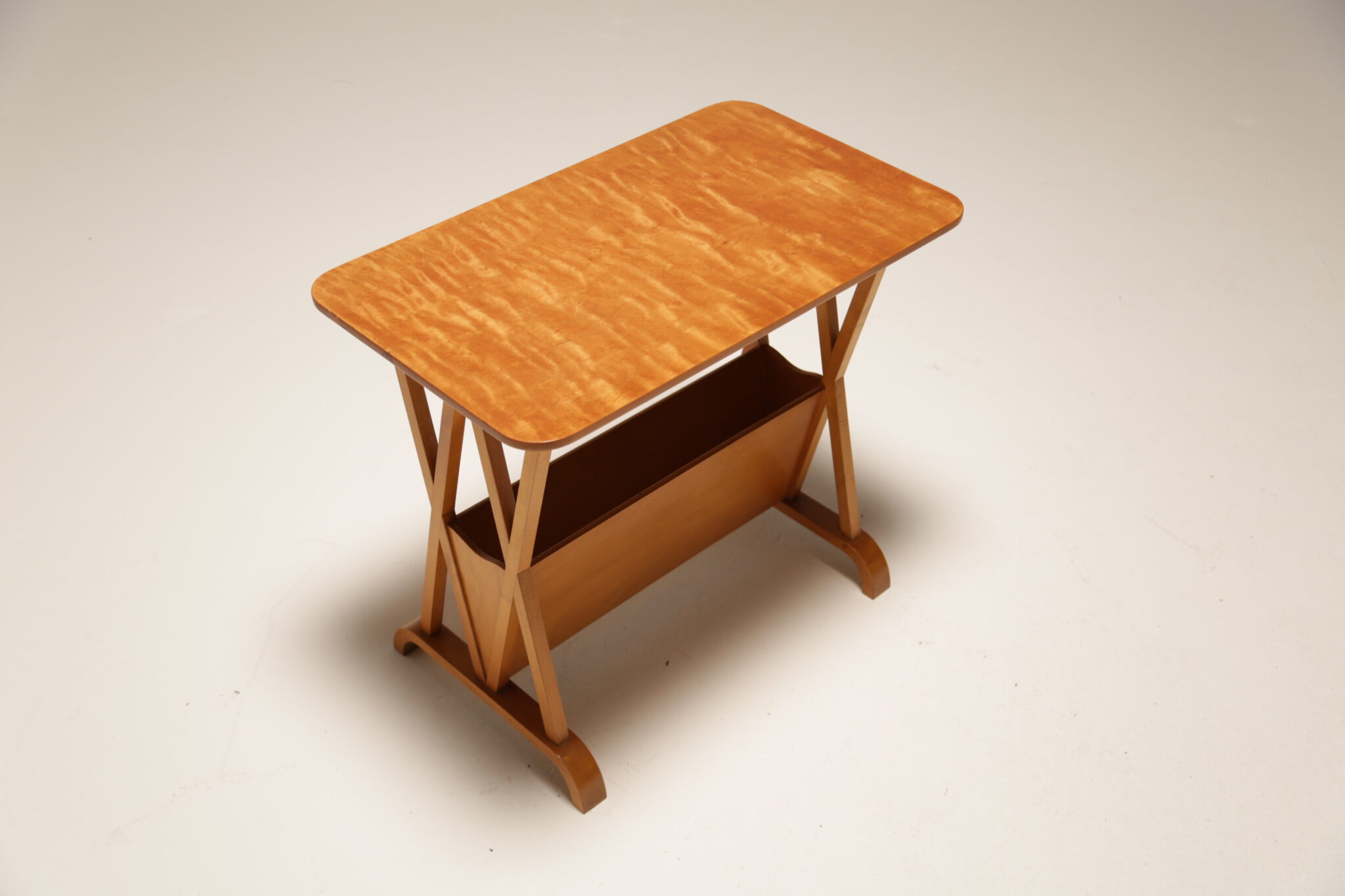 Vintage Beech Wood Magazine Table | The Vintage Hub