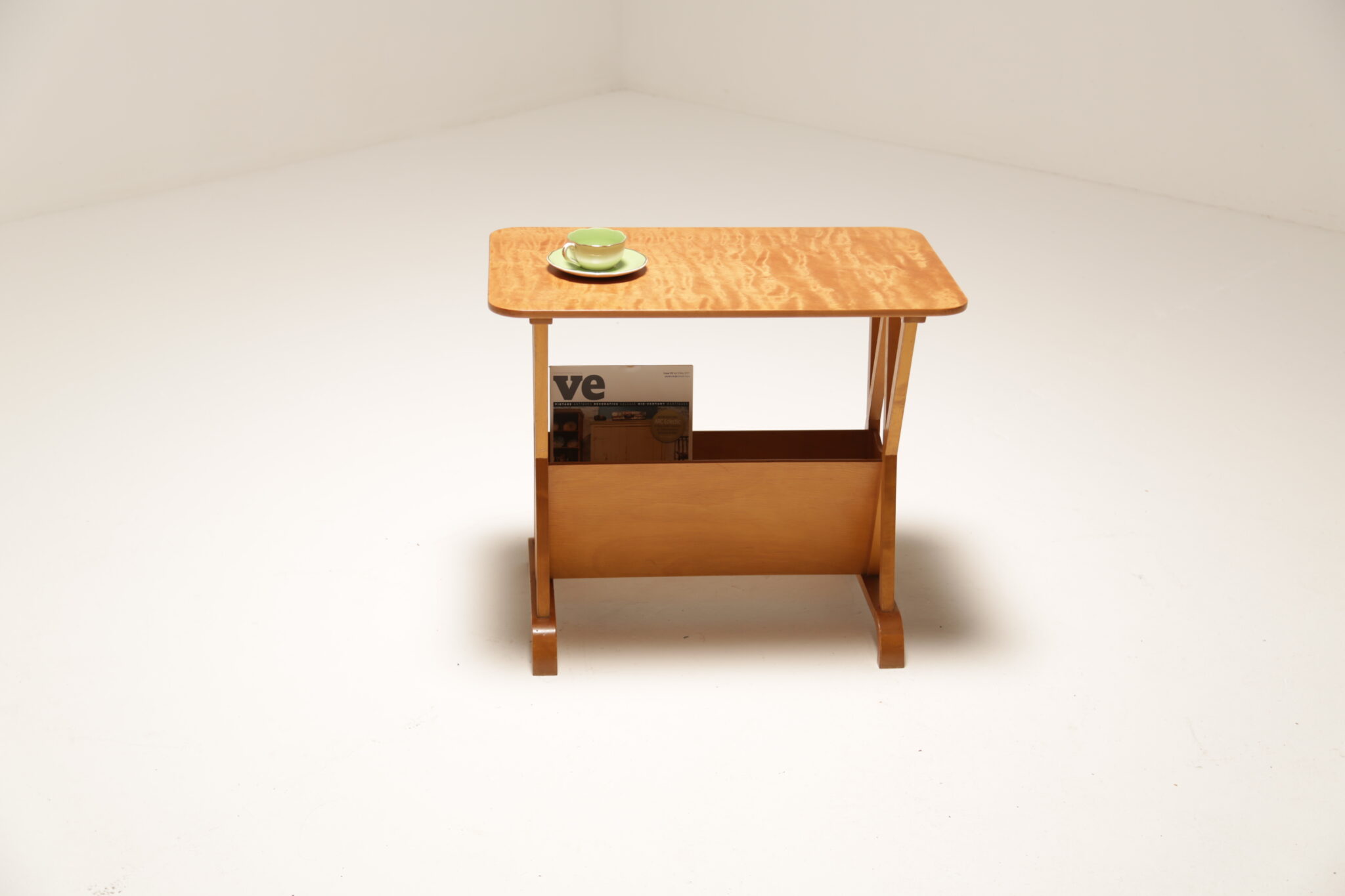 Vintage Beech Wood Magazine Table | The Vintage Hub