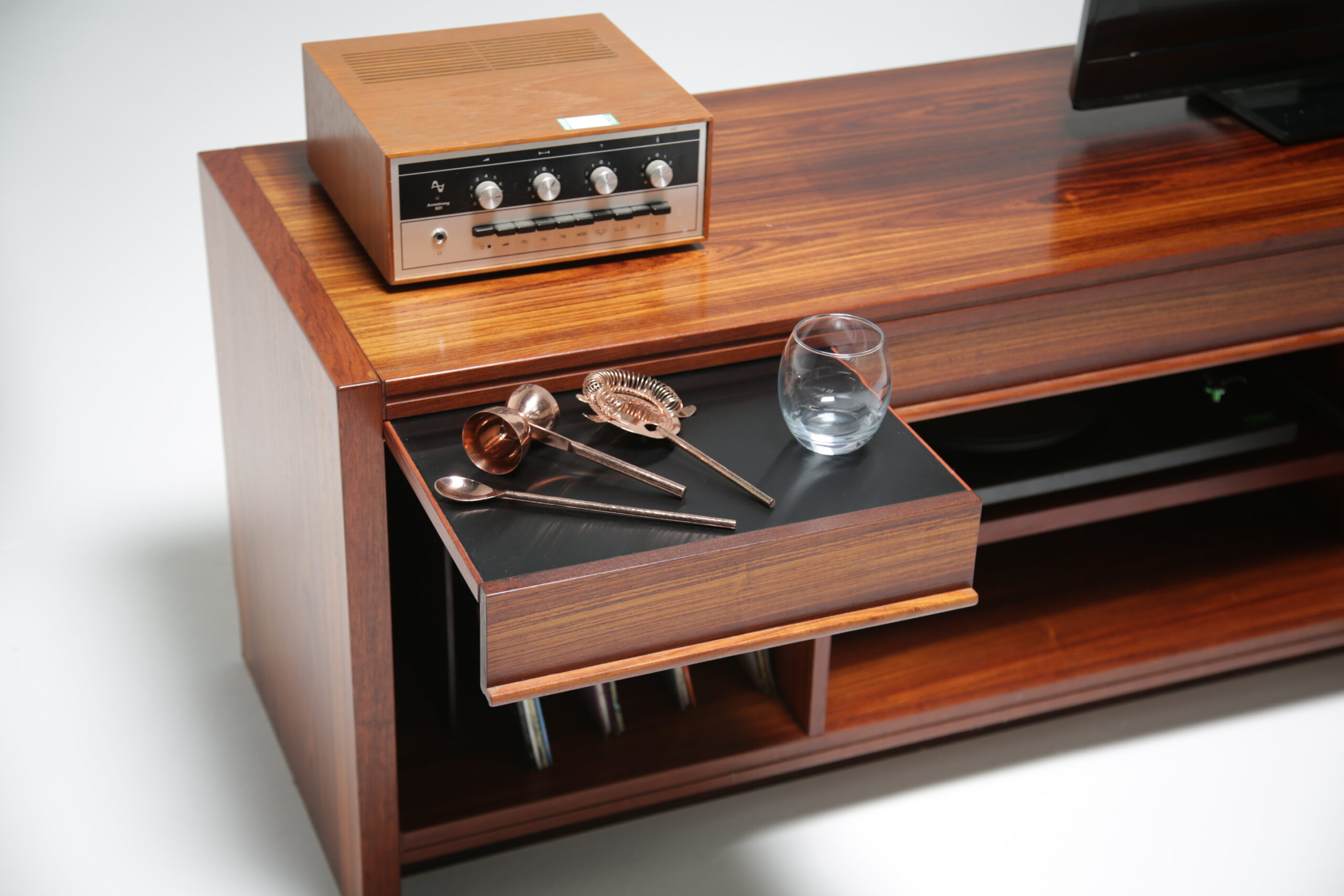 Rosewood media unit. - The Vintage Hub