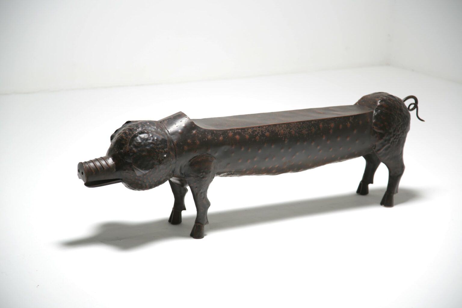 Mid Century Bronze Metal Bench | The Vintage Hub | Free Delivery