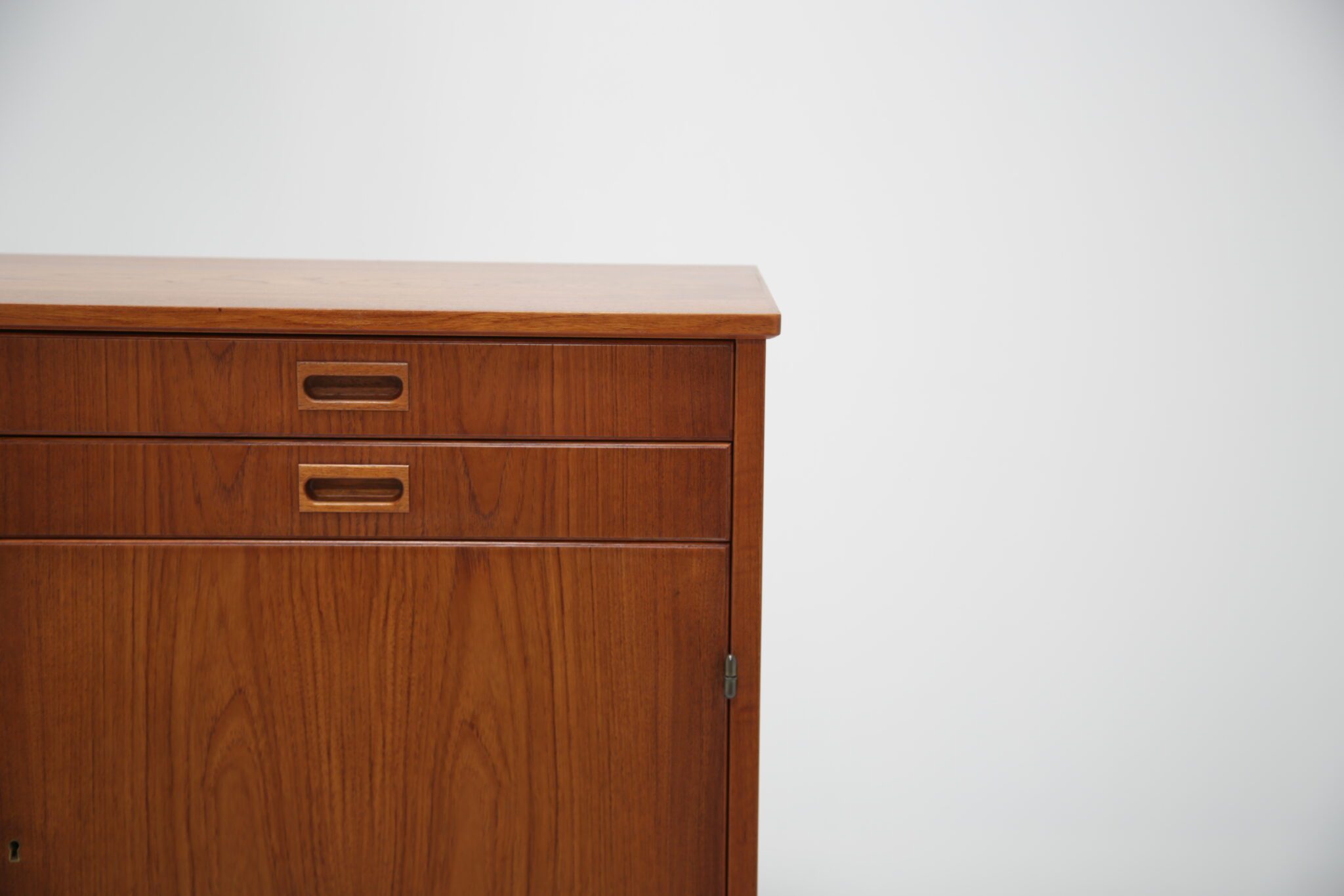 Vintage Tall Swedish Teak Linen Cabinet | The Vintage Hub
