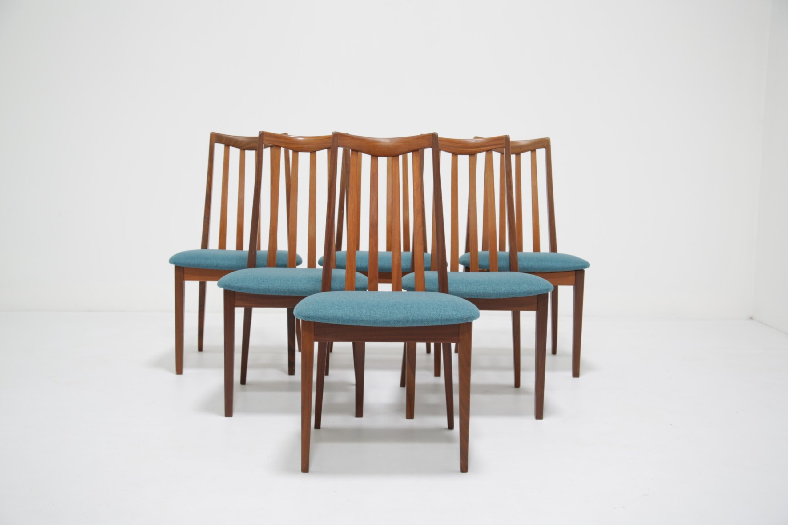Vintage Set of Six Teak Fresco Single Dining Chairs by G Plan 1960s. The Vintage Hub